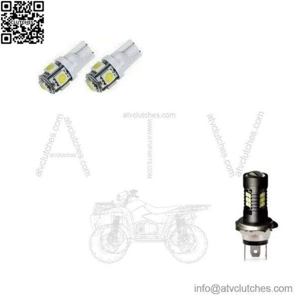 Kawasaki Z650 Z Series PRO KRT LED Headlight Pilot Park Lights Complete ...